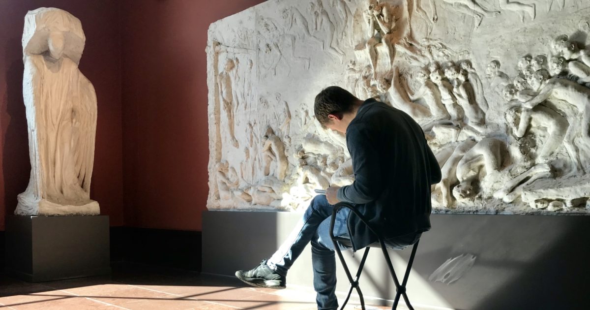 Tegning i museet | Vigelandmuseet